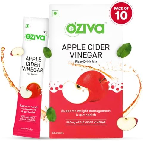 OZiva ACV Fizzy Drink (with 100% Apple Cider Vinegar) For Better Weight ...