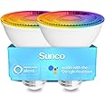 Sunco Smart WiFi LED Light Bulbs PAR20 Dimmable LED Smart Bulb, Color ...