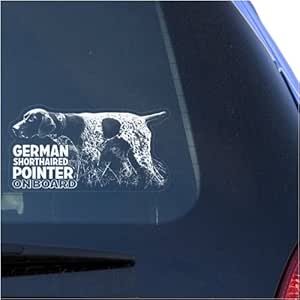 Amazon.com: German Shorthaired Pointer Clear Vinyl Decal Sticker for ...