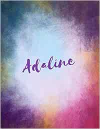 Adaline: Adaline personalised journals. Large 8.5 x 11 Adaline name ...