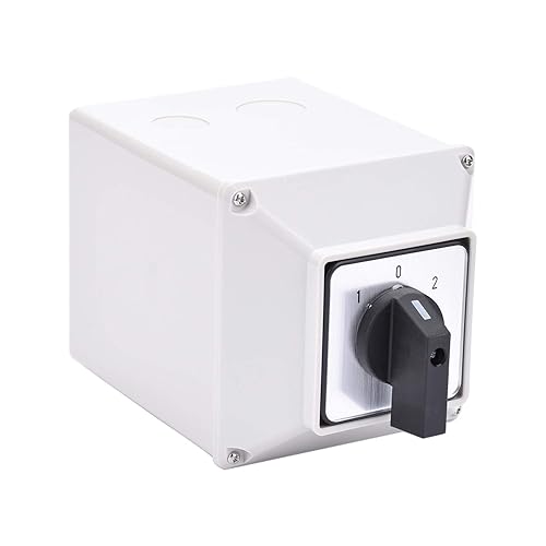 APIELE Changeover Selector Switch Box 63A 3 Position 12 Terminals Poles ...