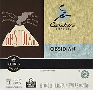 Amazon.com: Keurig Green Mountain Caribou Coffee Obsidian Box of 18 K ...
