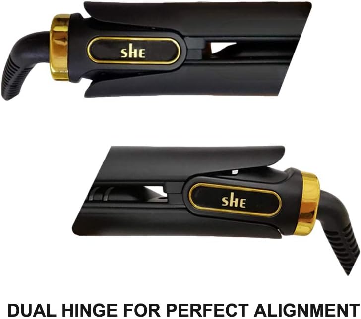 SHE Gold original Hair Straighteners with Variable Temperature, Auto ...