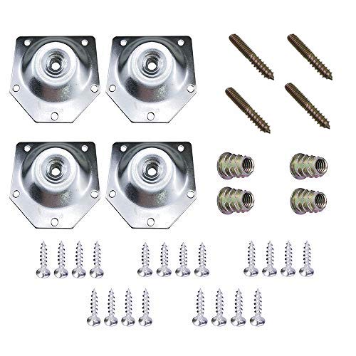 Hexagon Angled Slope Leg Mounting Plates，Furniture Legs Attachment ...