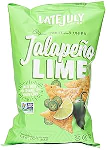 Amazon.com: Late July Jalapeno Lime Tortilla chip, 5.5 oz