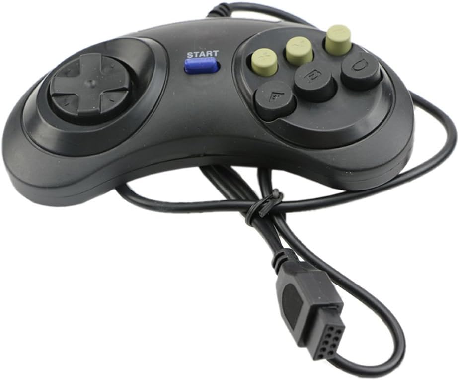Amazon.com: Pad Gamepad For Sega MD Genesis Mega Drive Megadrive Wired ...
