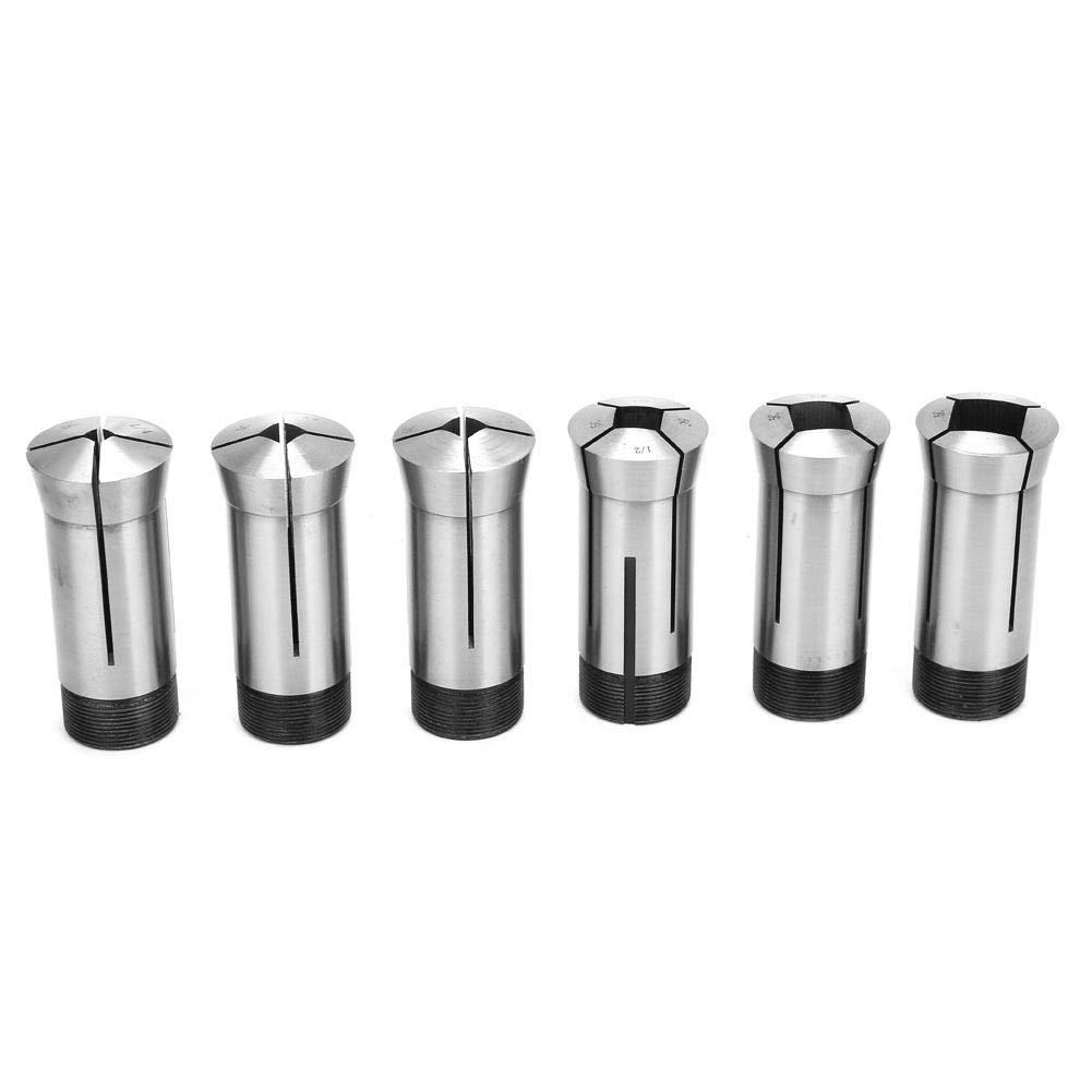 6 Pcs Collet Set, 5C Square Collet Set Suitable for All Kinds of Lathes ...