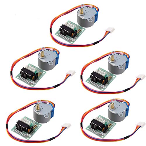 HiLetgo 5pcs ULN2003 28BYJ-48 4-Phase Stepper Motor with 5V Drive Board for Arduino PI PIC ...