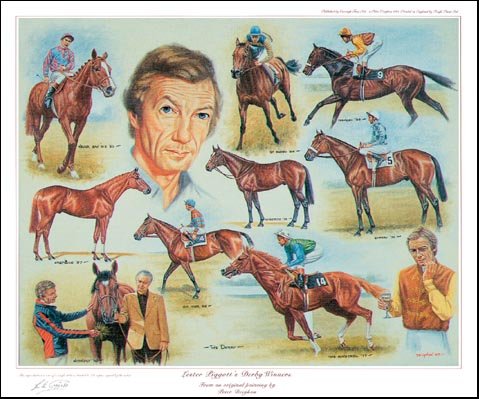 Lester Piggott's Derby Winners - Limited Edition Print by Peter Deighan ...