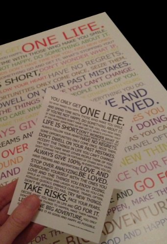 Life Manifesto Poster - The World Famous Original Motivational Quote ...
