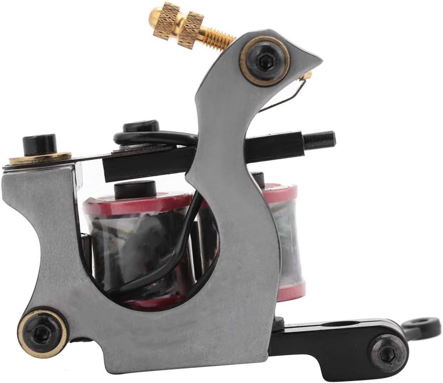10 Wrap Coils Tattoo Machine, Retro Copper Color Professional Alloy ...