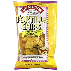 Amazon.com: Bearitos Yellow Corn Tortilla Chips, Unsalted, 16 Ounce ...