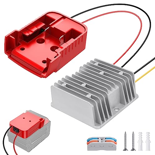 DC Power Aadpter for Milwaukee M18 Battery 18V to 12V Step Down Voltage ...