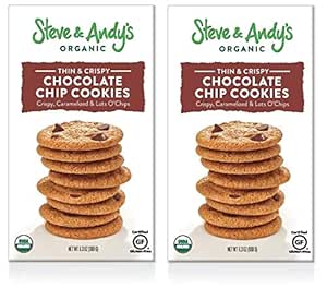 Steve & Andy's Organic and Gluten Free Cookies (Chocolate Chip, 2 Boxes ...