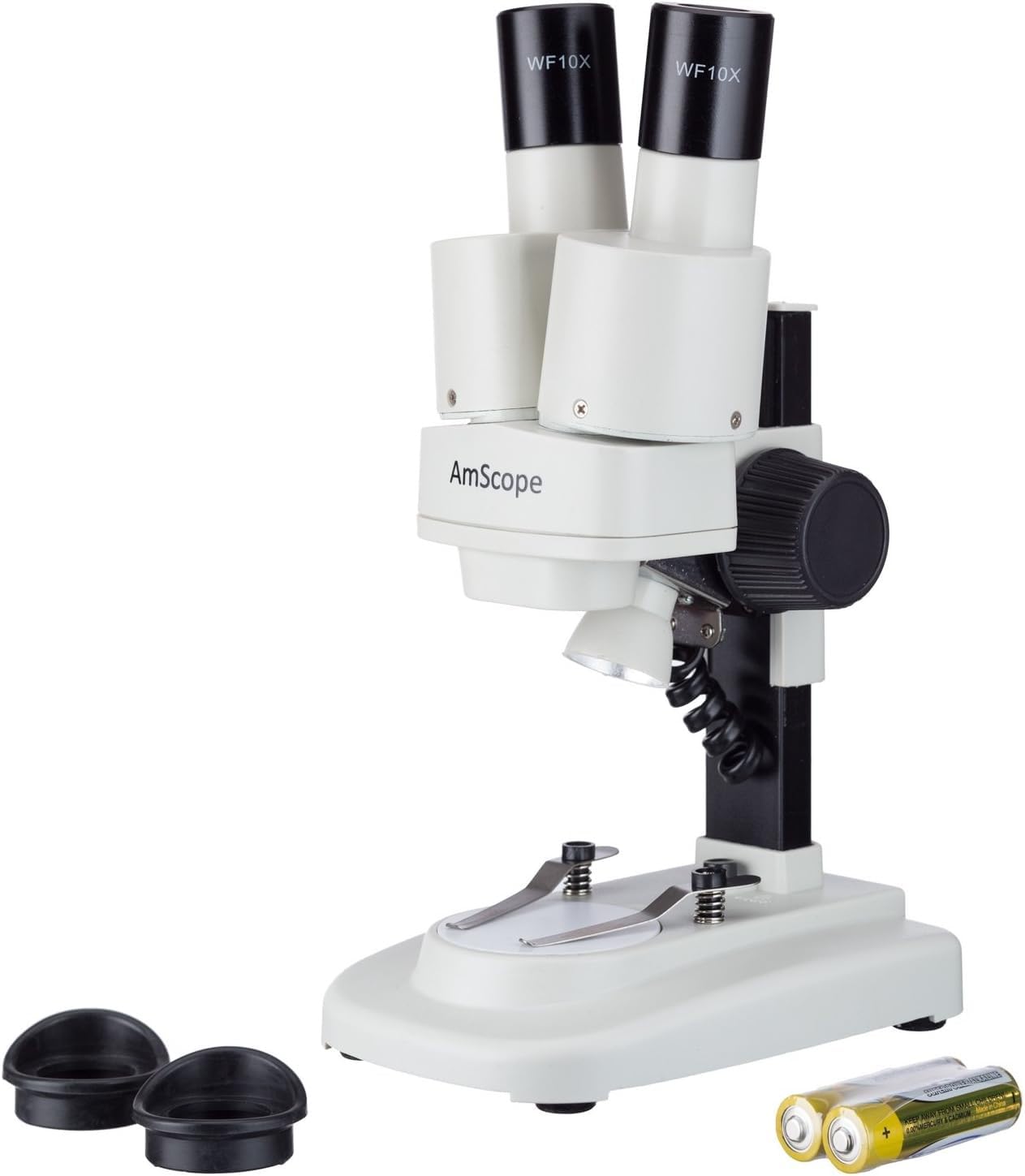 Mua AmScope Kids SE100Z-LED Portable Binocular Stereo Microscope, WF10X and WF20x Eyepieces, 20X ...