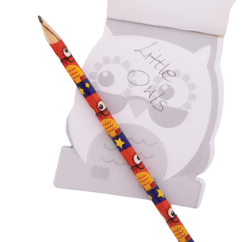 Baker Ross AX598 3 Little Owls Notepads – Pack of 12, Drawing Pads for ...