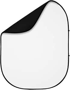 Amazon.com : Fovitec Reversible Black and White Double-Sided Muslin Pop ...