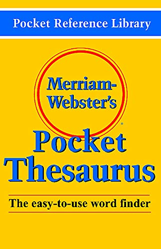 Merriam-Webster's Pocket Thesaurus, Newest Edition, (Flexi Paperback ...