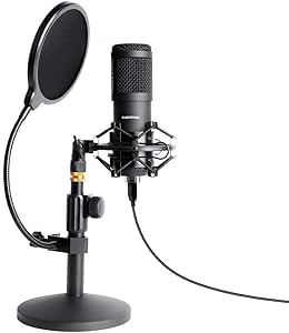 Amazon.com: USB Streaming Podcast PC Microphone, SUDOTACK Professional ...