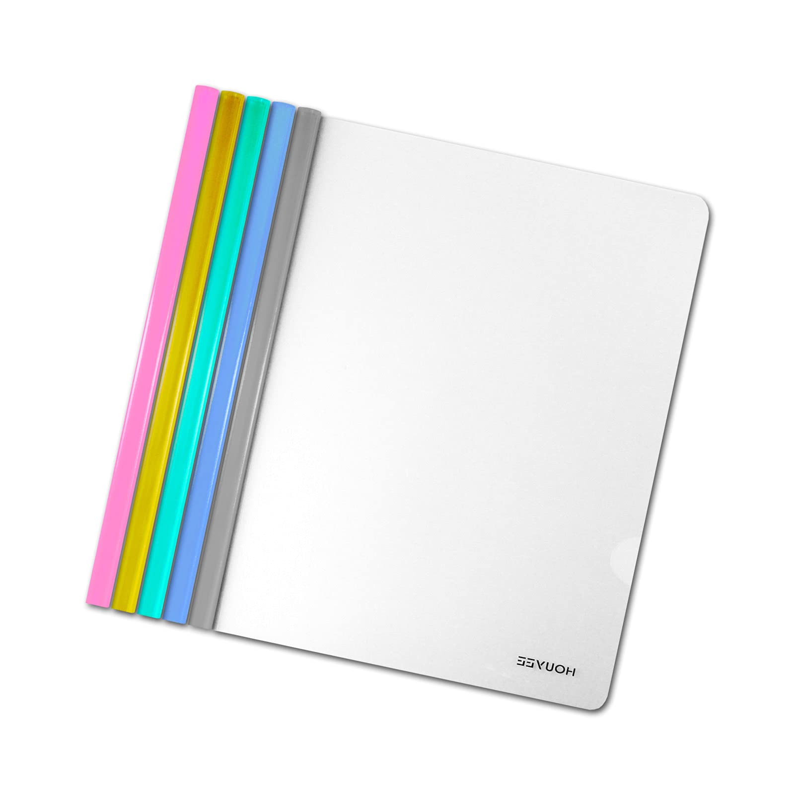 Buy HOUYEE 40 Pcs Clear Report Covers with Sliding Bars,7mm Sliding Bar ...