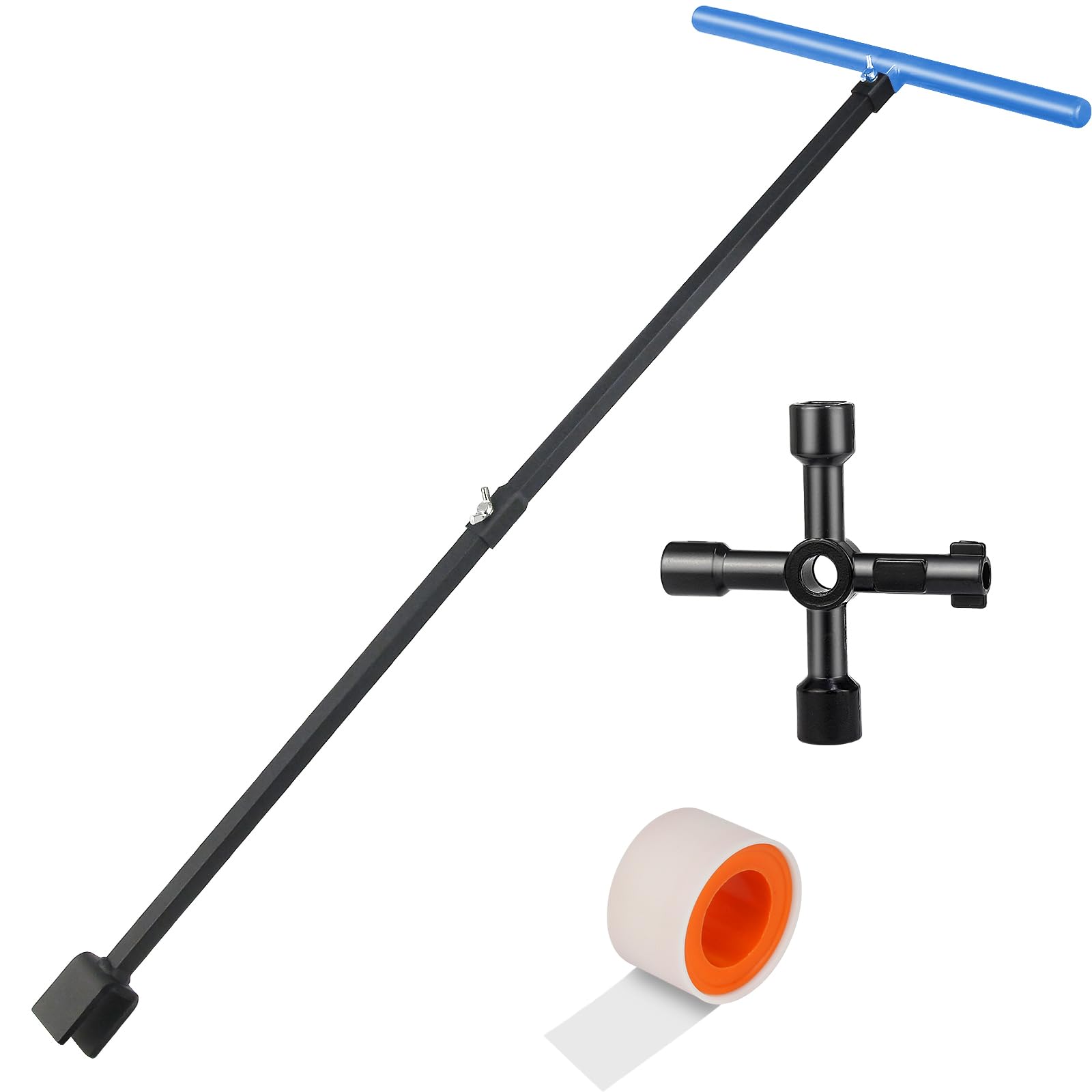 Mua 28 In Water Meter Key, Water Shut off Tool with 4-Way Multi ...
