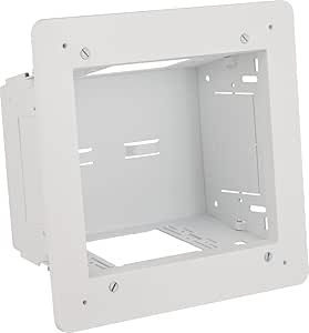 Hubbell-Raco NSAV62M Recessed Steel TV Box Wall Plate Kit, 2+ Gang ...