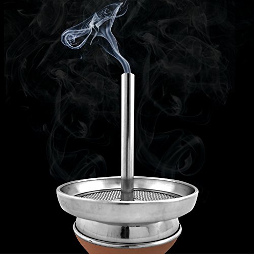 Premium Shisha Kaminaufsatz BLOCKARD aus Edelstahl [für Köpfe bis 6cm ...
