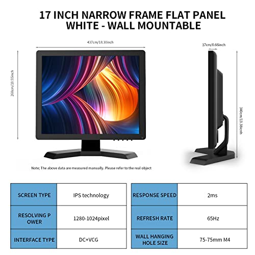 17 Inch Computer Monitor HD Portable Monitor Computer Desktop LCD ...