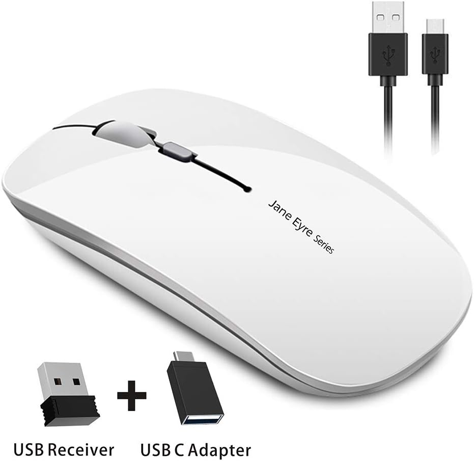 Amazon.com: Q5 Slim Rechargeable Wireless Mouse, 2.4G Portable Optical ...
