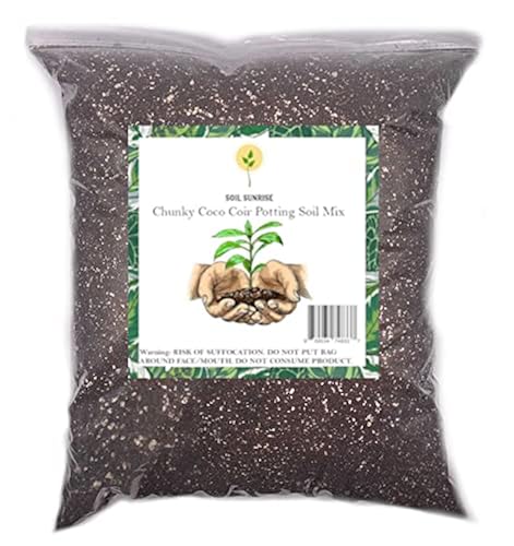 Chunky Coco Coir Potting Mix (8 Quarts), Coco Coir, Coco Chips, and ...