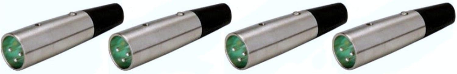 Amazon.com: (4 Pack) Switchcraft A3M 3-Pin XLR Male Cable End Mic ...