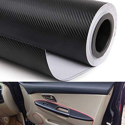 Roonir 24X24 inch 3D Carbon Fiber Vinyl Car Wrap Sheet Roll Film ...