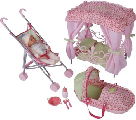 Distinctive Silver Cross So Pretty 5 in 1 Baby Doll Care Set with ...