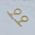 Amazon.com: Golden Jewelry Closure Fastener Hook Toggle Connectors Tbar ...