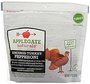 Amazon.com: Applegate Farms (AG ABF Mini Turkey Pepperoni SL 12/4oz ...