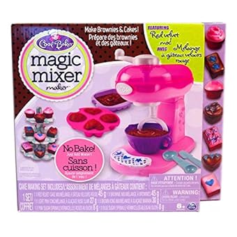 Cool Baker Magic Mixer Maker Pink Red Velvet Cake Brownie Kids Playset ...