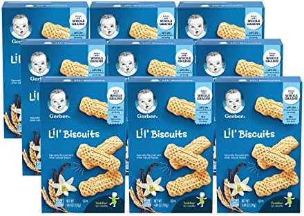 سعر Gerber Graduates Lil' Biscuits VANILLA WHEAT 4.44oz. (9 Boxes) فى ...