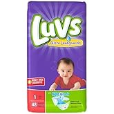 Amazon.com: Luvs With Ultra Leakguards Size 1 Diapers 264 Count : Baby