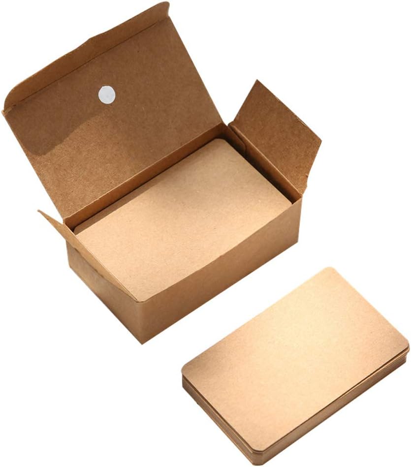 Kraft Paper Cards,100 Pieces Blank Cards Message Card Craft Cardboard ...
