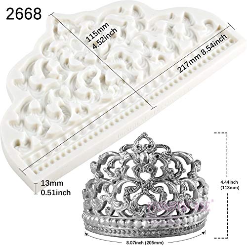 Crown Cake Topper Mold Height 4 5 6 7inch Baroque Style Large And Crown Cake Topper Mold Height 4 5 6 7inch Baroque Style Large And