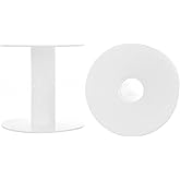 Amazon.com: CleverDelights 3" White Plastic Spools - 3 Pack - Empty ...