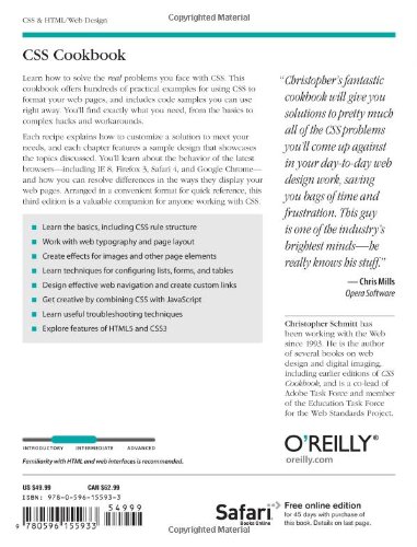 CSS Cookbook, 3rd Edition (Animal Guide) - Best Tech Deal & Gift Ideas