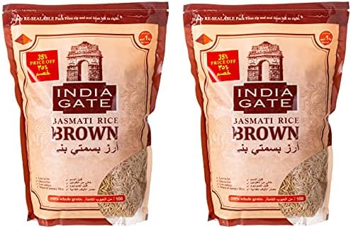 India Gate Brown Basmati Rice, 2 kg, 1168439 price in UAE | Amazon UAE ...
