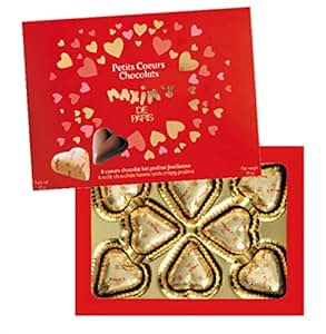 Amazon.com : Maxim's De Paris Milk Chocolate Heart Candies with Crispy ...