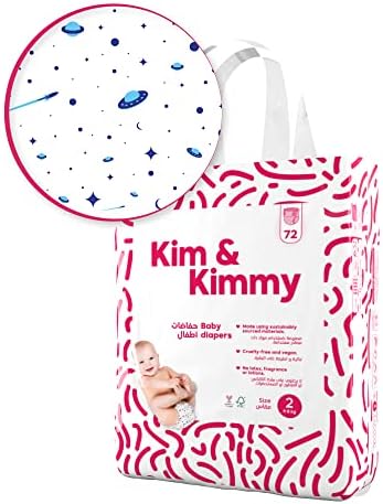 Kim & Kimmy - Size 2 Diapers, 4-8kg, qty 72 Space Travel price in UAE ...
