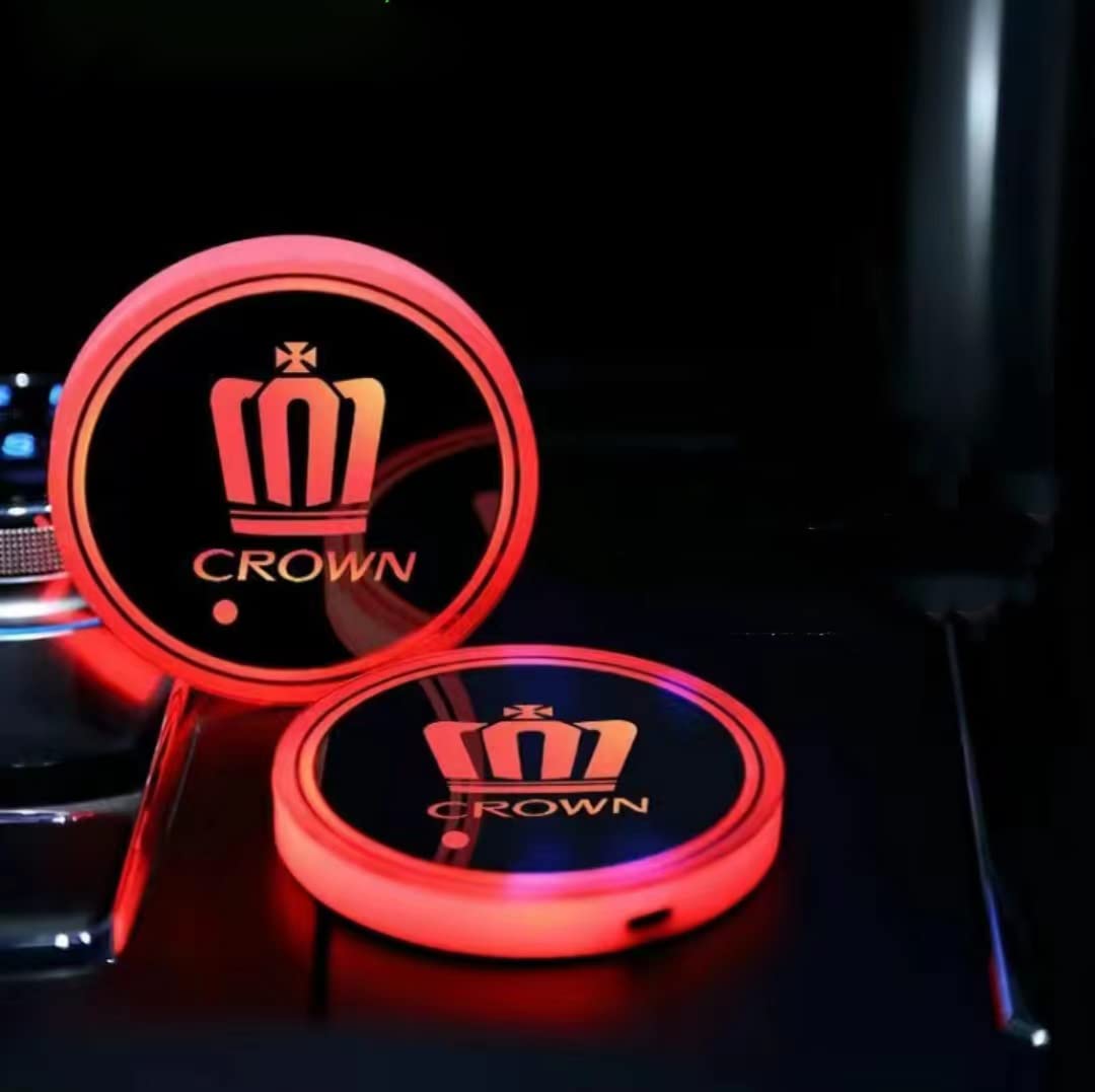 Mua Crown LED Coaster Cup Holder LED Mat Pad Glow LED Coaster ...