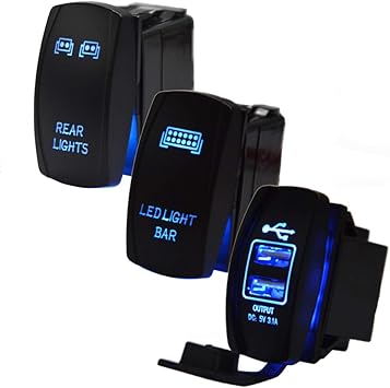 LED Light Bar Rocker Switch for UTV Polaris Ranger RZR 800-1000 XP ...