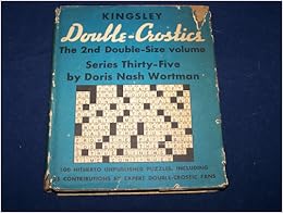 Kingsley Double-Crostics: The 2nd Double-Size Volume, Series Thirty ...