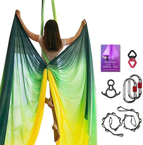 Aerial Silks Deluxe Equipment Set for Aerial Yoga, Aerial Yoga Hammock ...