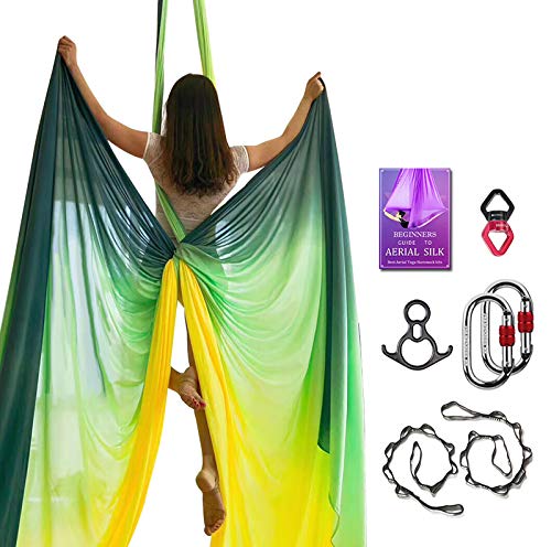 Aerial Silks Deluxe Equipment Set for Aerial Yoga, Aerial Yoga Hammock ...